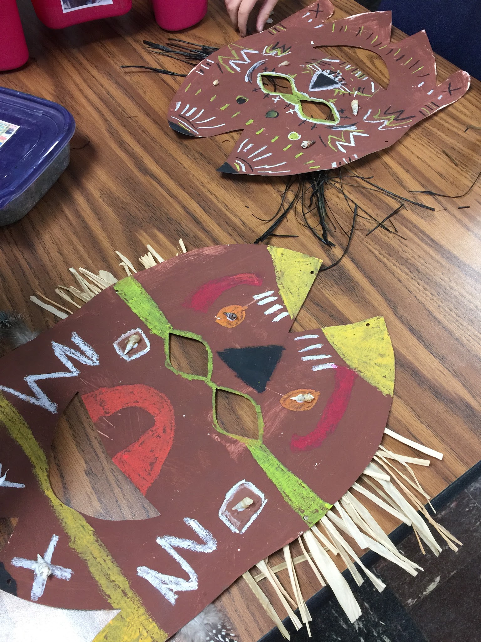 Mrs. Harris' art room: 1st grade African collage paper masks