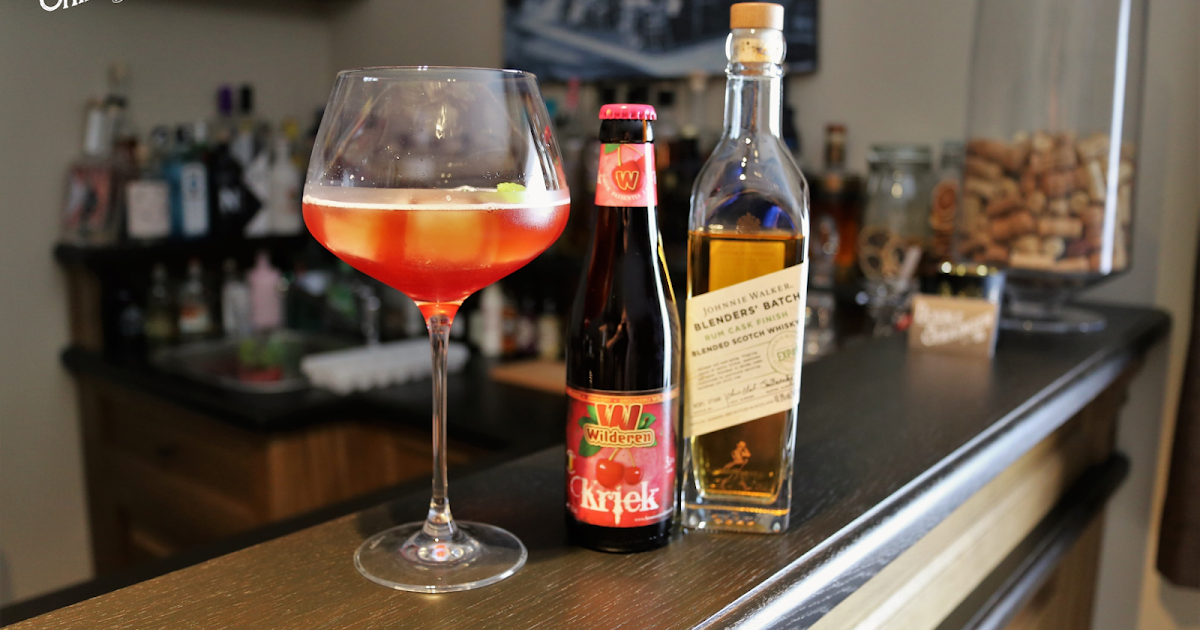 Double Strainger: Cherry Walker - Cocktail met Kriekbier