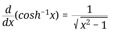 Mathseasy: Derivatives of inverse hyperbolic functions Mathseasy: Derivatives of inverse hyperbolic functions