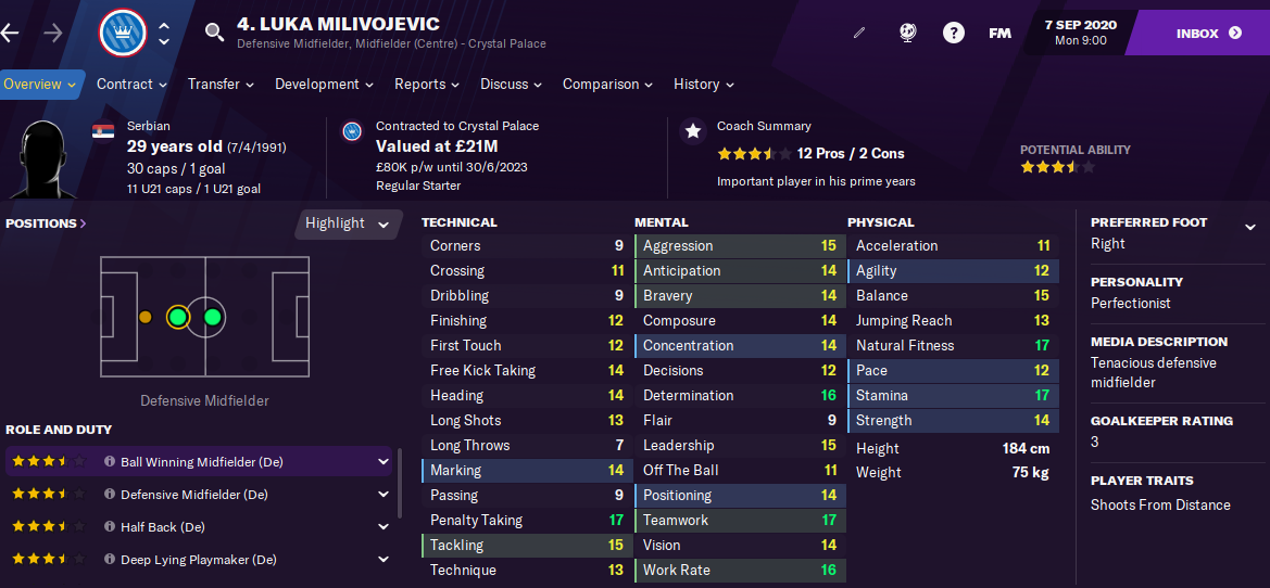 Crystal Palace Fluid Counter-Attack 4-3-3 Tactic | Team Guide | FM Blog ...