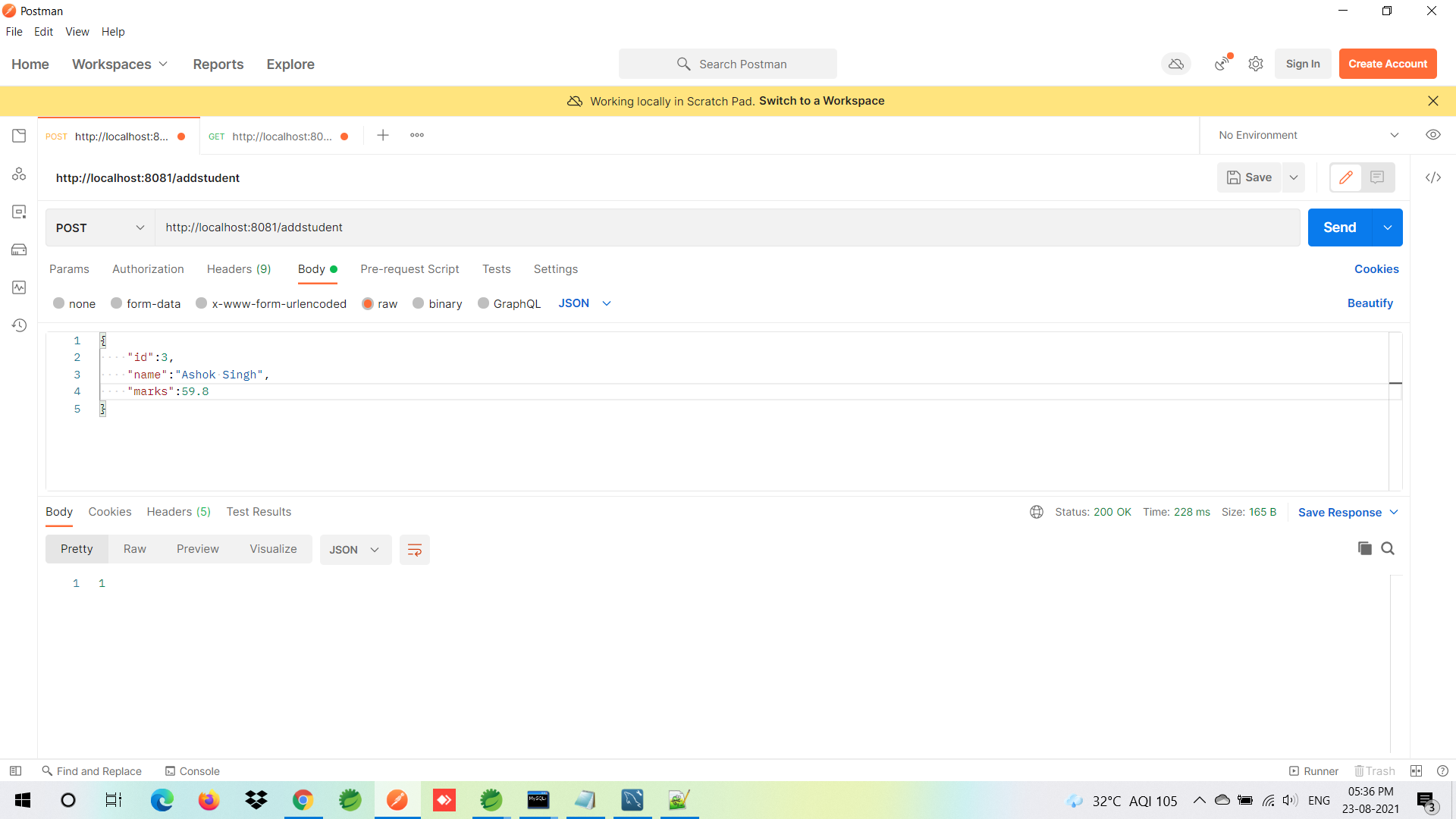 D.Tech Academic: Create and Call Procedure using Spring Boot with JPA