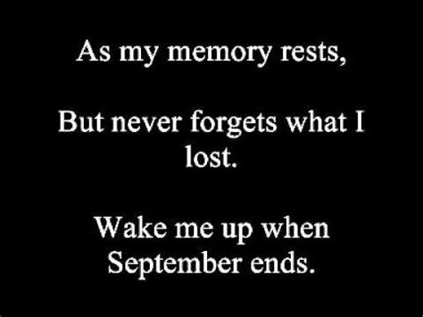 Beam The Light Be The Change: Green Day - Wake Me Up When September ...