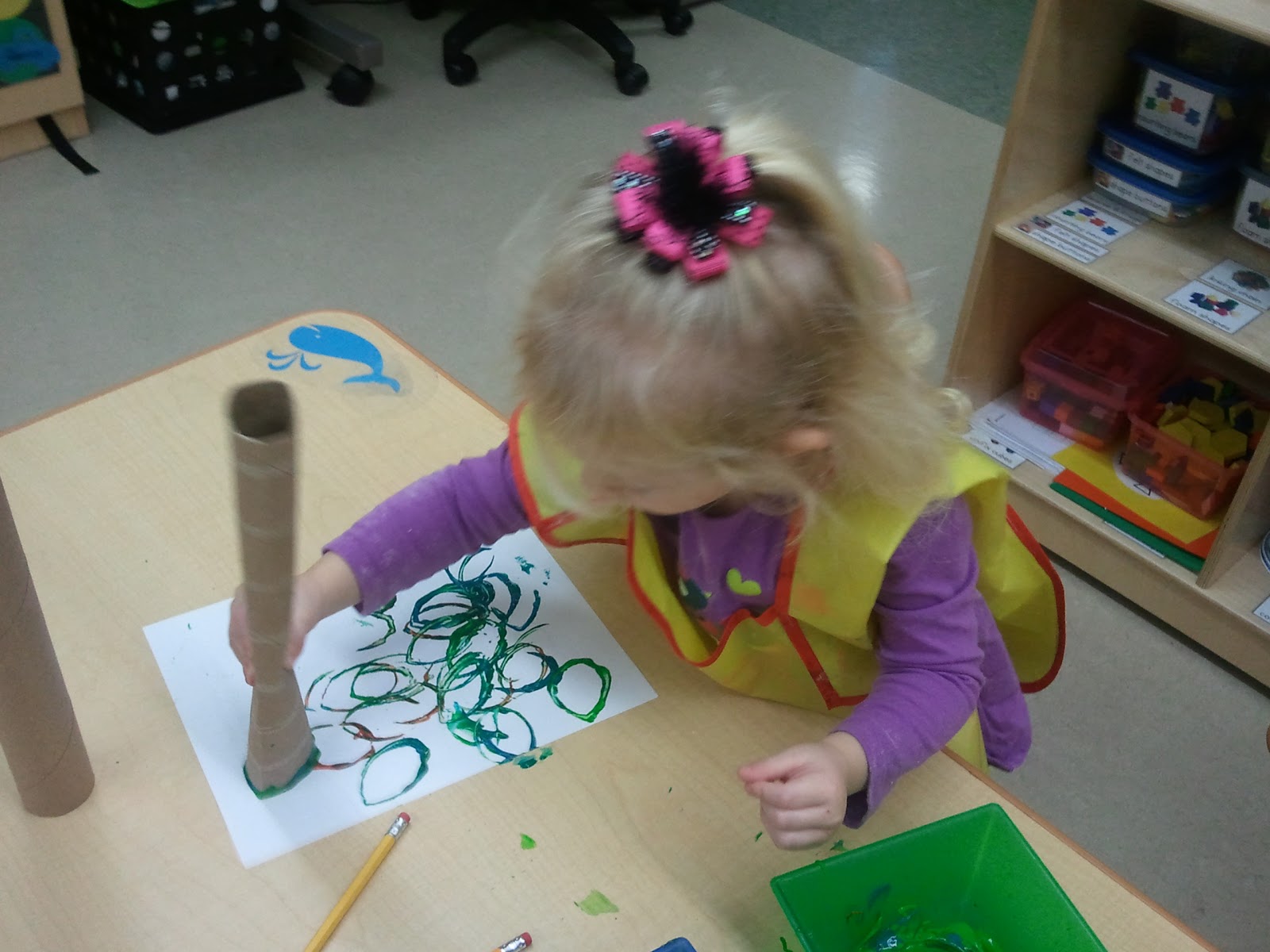 Early Childhood Scribbles: Stamping Circles