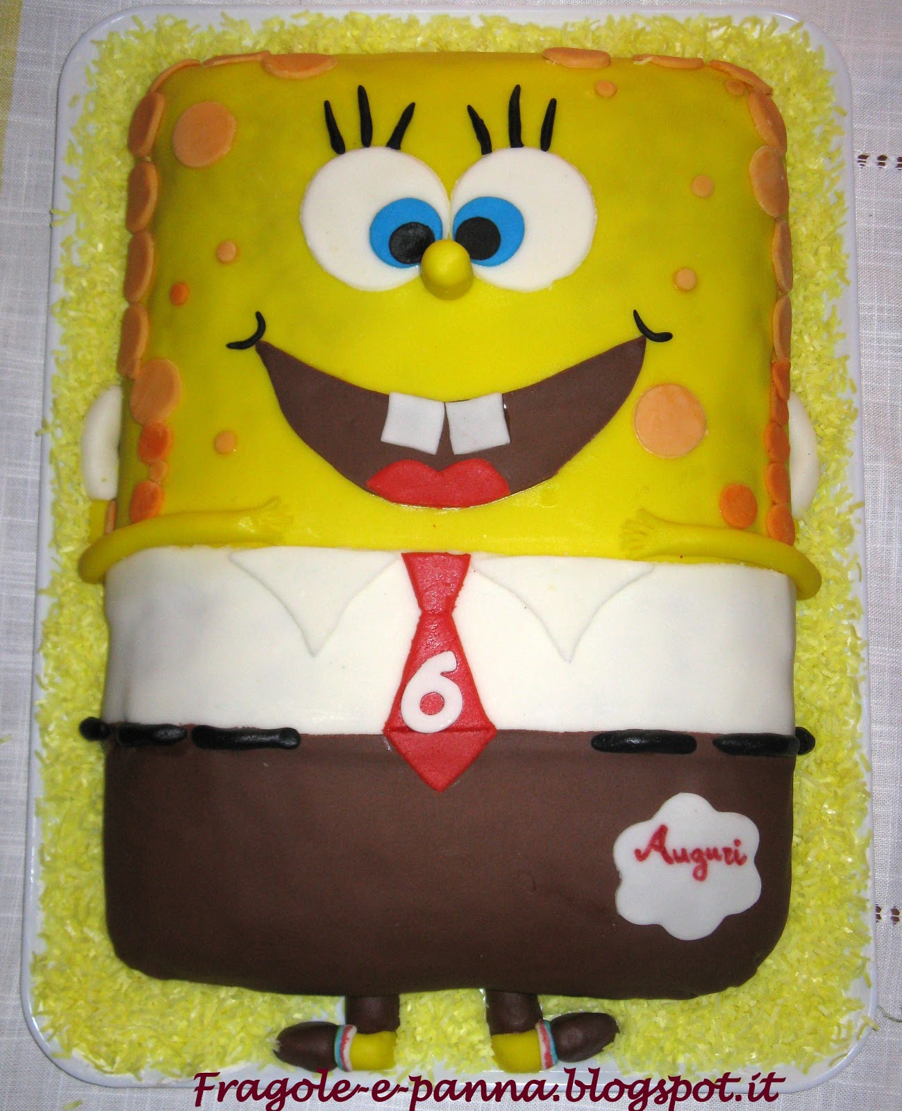 Torta SpongeBob da Fragole e panna su Akkiapparicette