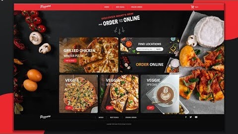How To Create A Pizza Shop Website Using HTML And CSS