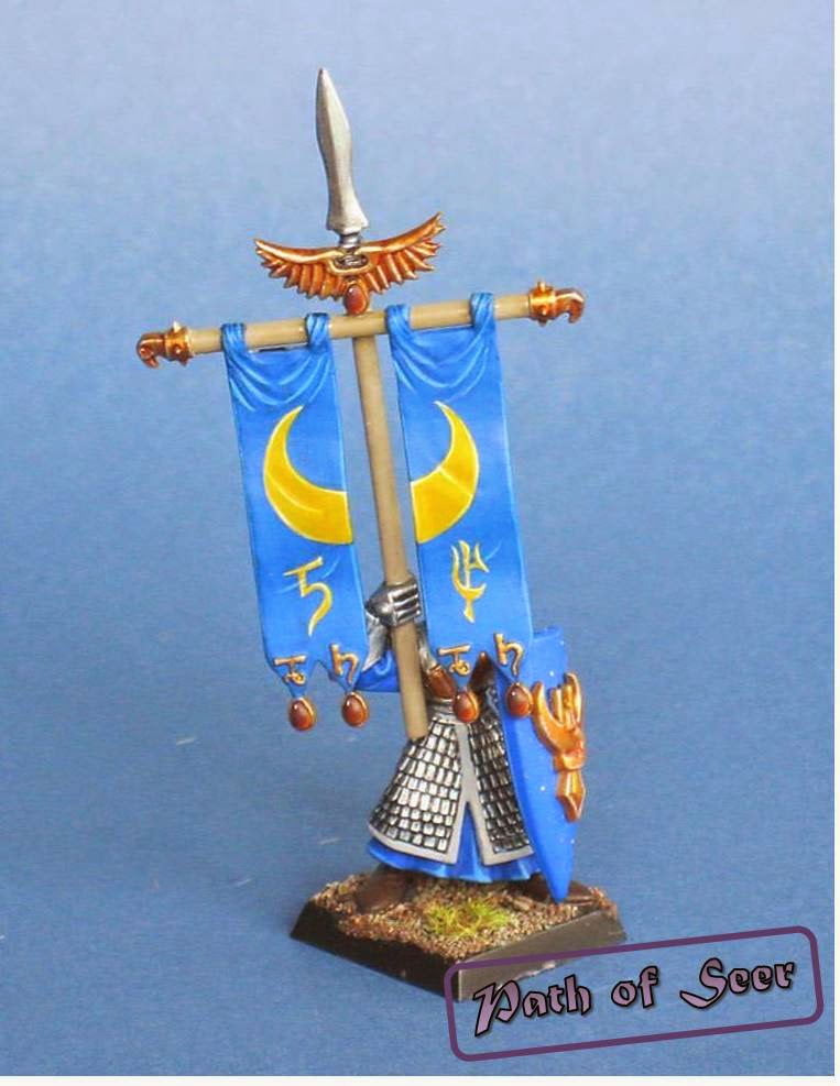PATH OF SEERS: Free-hand Tutorial: High Elves Banner