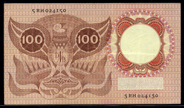 Dutch guilder banknotes 100 Gulden note 1953 Desiderius Erasmus|World ...