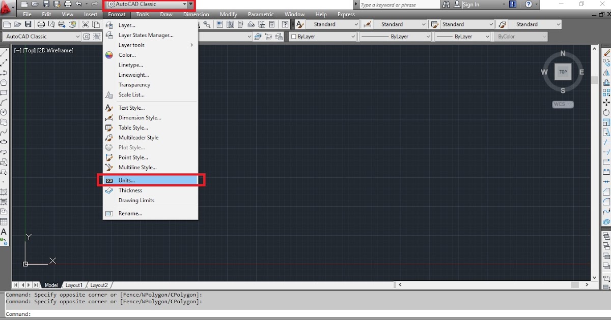 Autocad Drawing Units Dialog Box