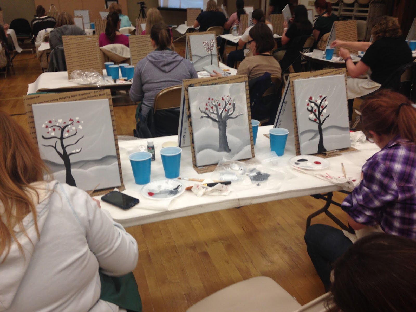 Welby 7th Ward: Relief Society Paint Night
