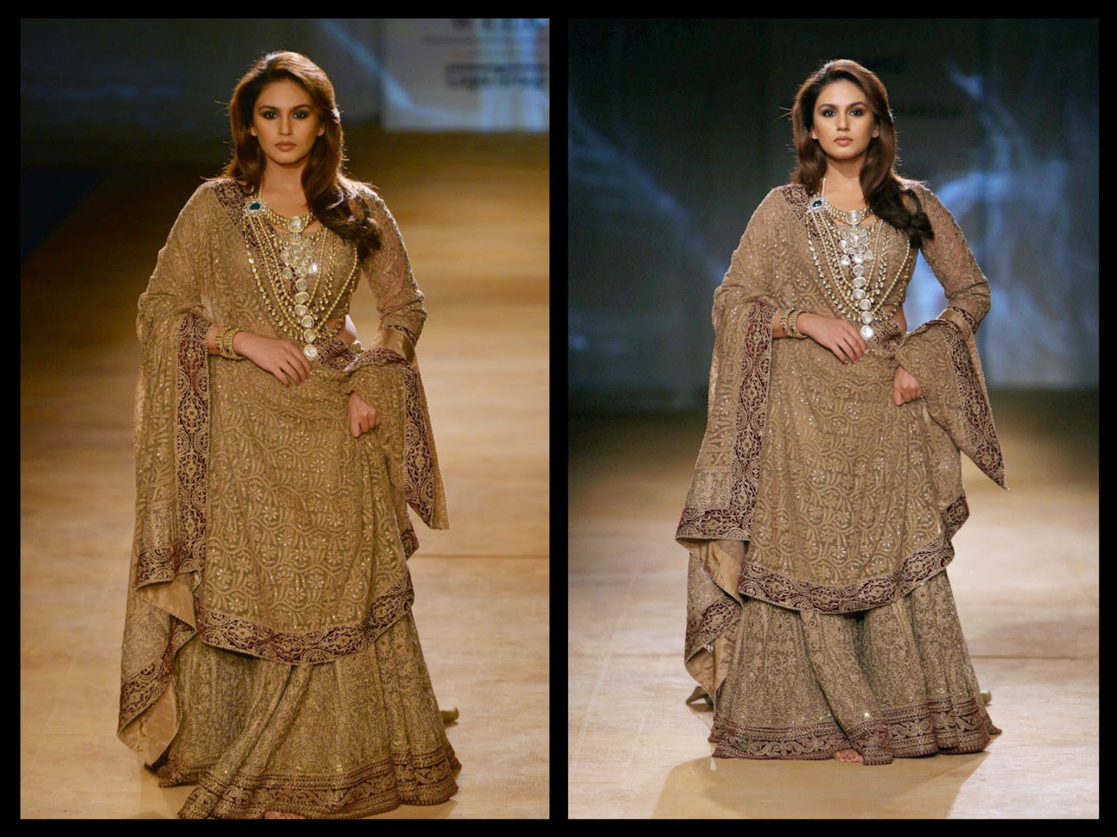 Bollywood Actress Saree Collections: Huma-Qureshi-in-Rimple-and ...