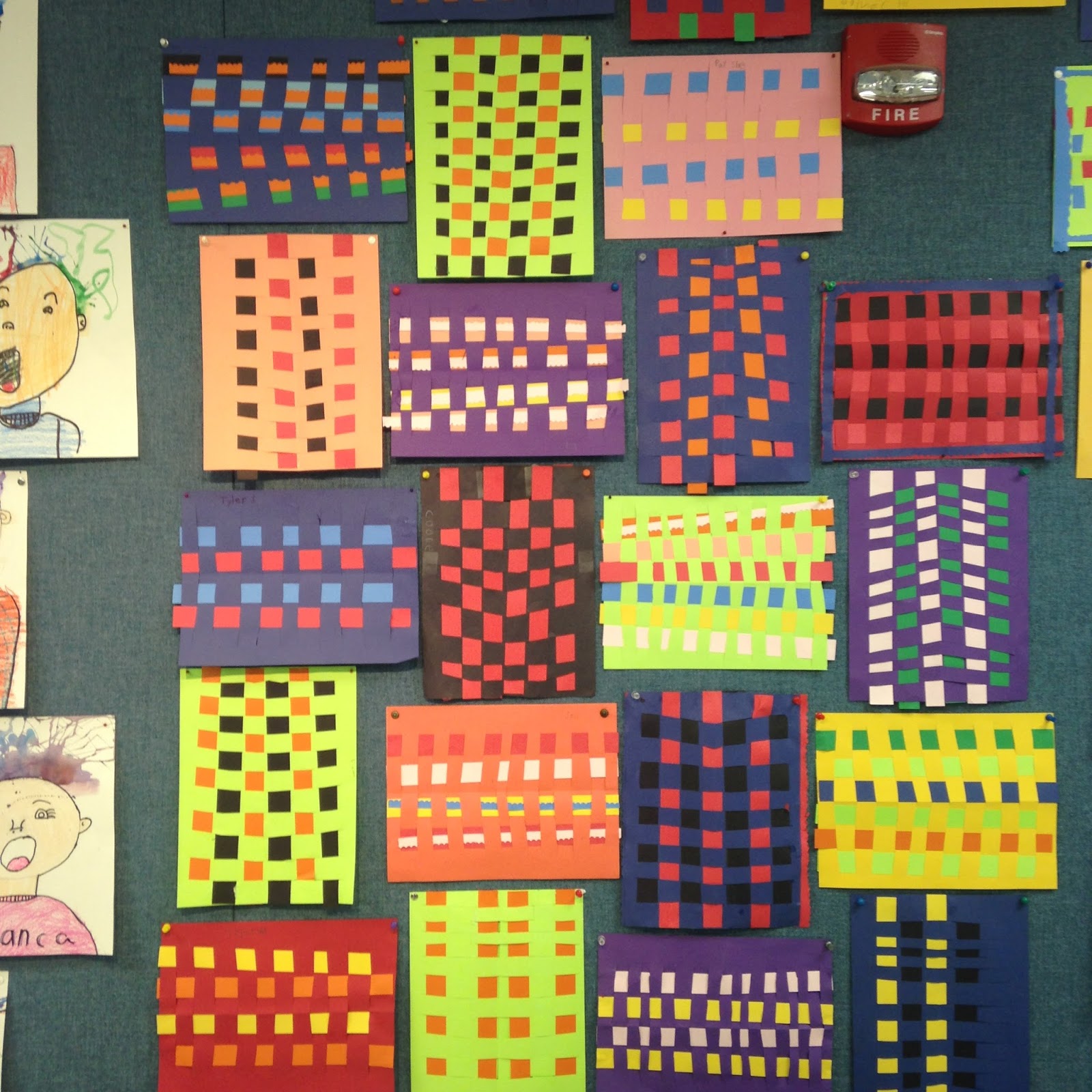 Rosell Art: 1st Grade - Paper Weavings