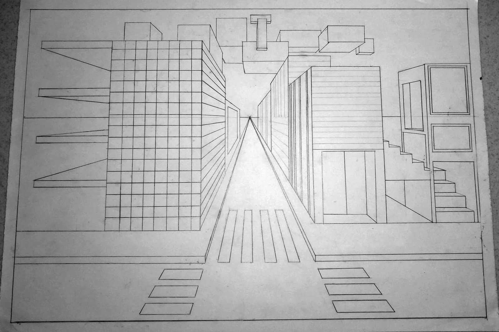 blo9ART: Perspetiva Cónica - Perspetiva Frontal com 1 Ponto de Fuga blo9ART: Perspetiva Cónica - Perspetiva Frontal com 1 Ponto de Fuga