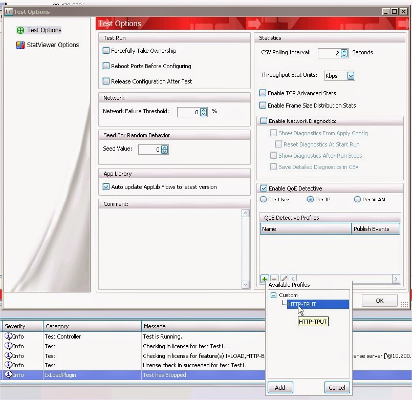 How To Ixload Ixload Verify Throughput Distribution Per Ip Using Qoe