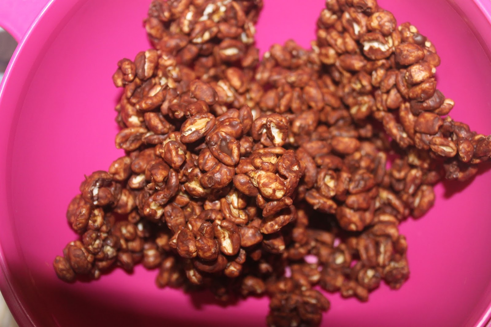 Receita #24 - Crocantes de trigo puff com chocolate