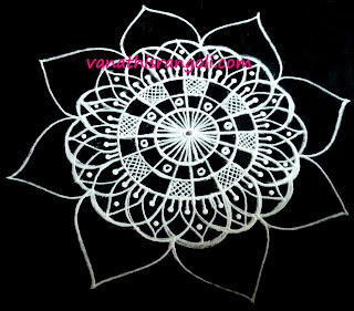 Vanathi's Rangoli / Kolangal: Rangoli / Kolam Without Color