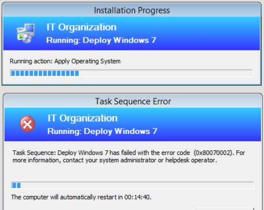 The Robot Archive Sccm 2007 Task Sequence Fail Error 2148077575 The Hash Value Is Incorrect