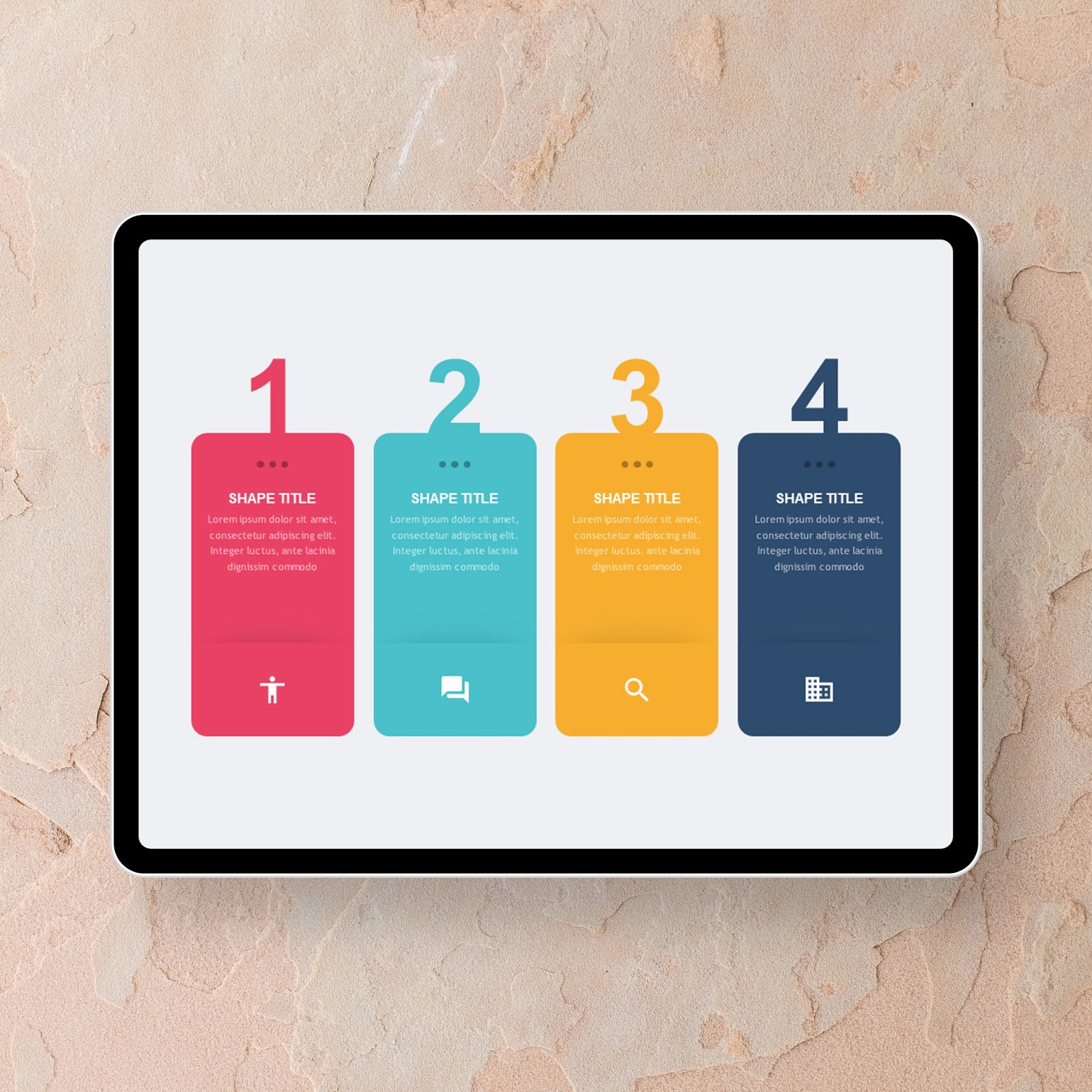 Big Number Contents Box PowerPoint Templates - PowerPoint Free