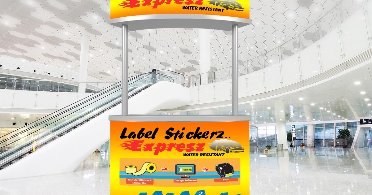 Sh Yn Design: Promotional Display Mockup : Label Stickers