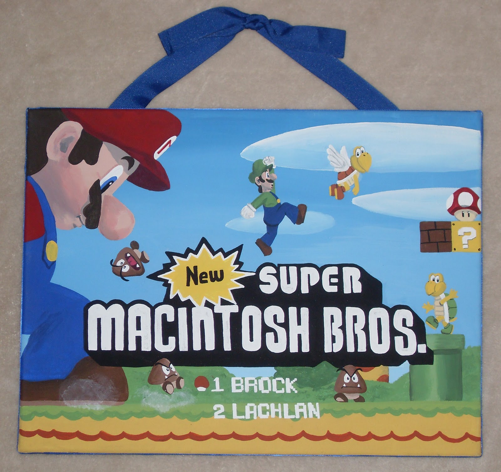 Alphadorable: Personalized Super Mario Paintings for your Mario fan!
