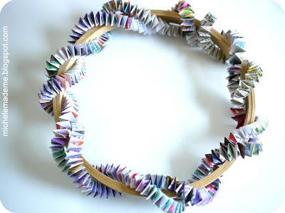 michele made me: Series 6: The Box Chain #5 - Paper Wreath