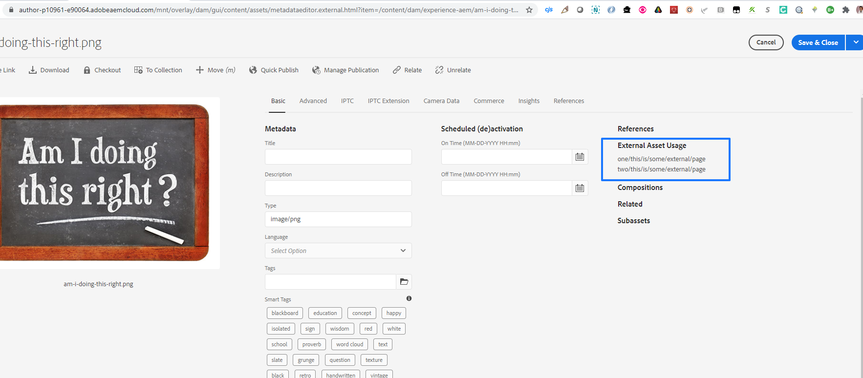 Experiencing Adobe Experience Manager Aem Cq Aem Cloud Service Assets Custom Metadata