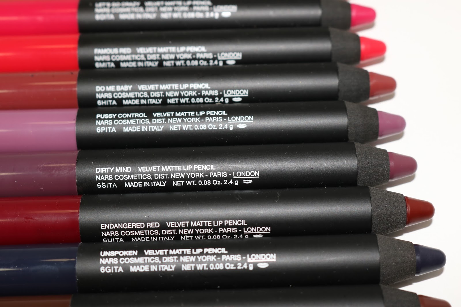 NARS Velvet Matte Lip Pencil Review, Swatches Part 1 - The Shades Of U