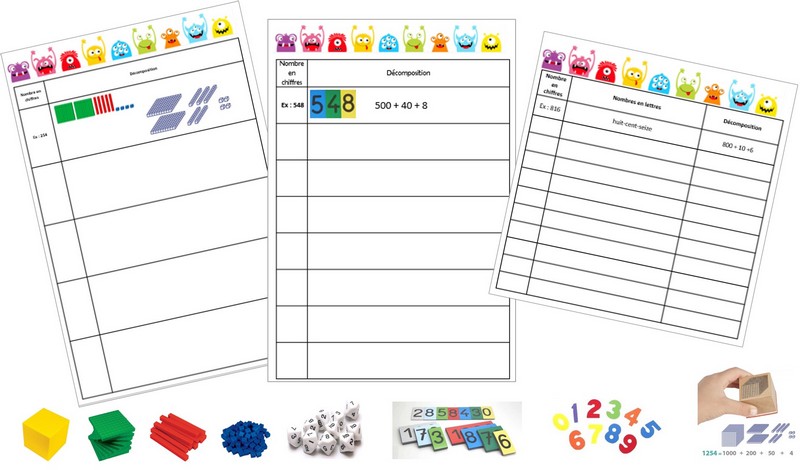Remue Méninge: Ateliers Maths : manipulation en numération