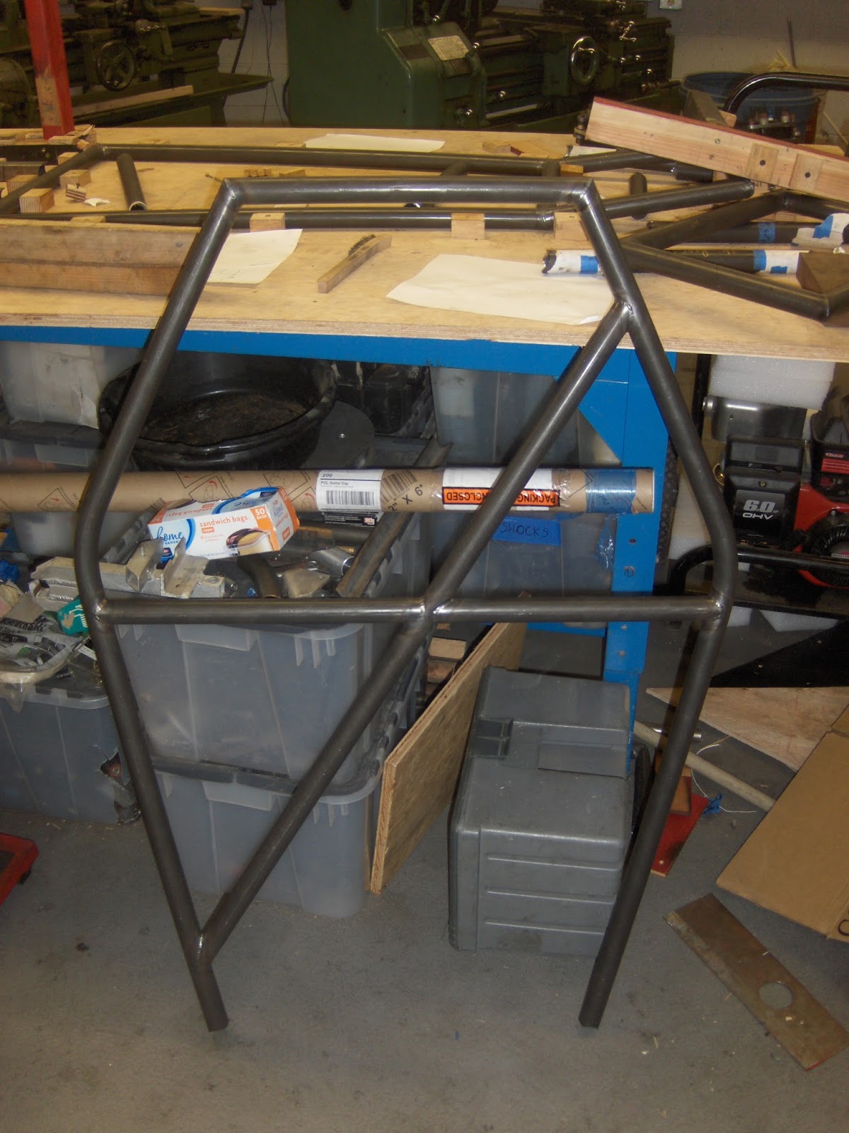 CSULA Baja SAE: Rear roll hoop welded