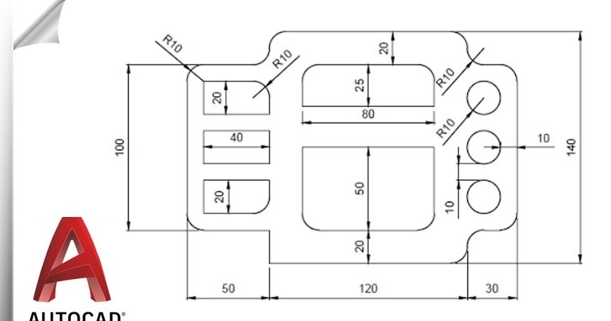 AutoCAD Practice Design #10