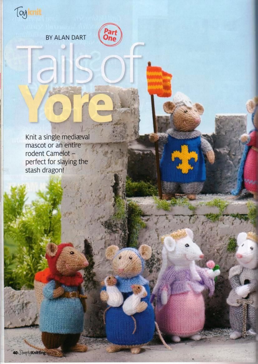 Toy Knitting Patterns: Medieval Mice Knitting Pattern
