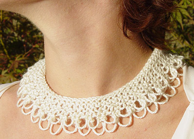 How to Make Lacey Knitted Collar Tutorials / The Beading Gem