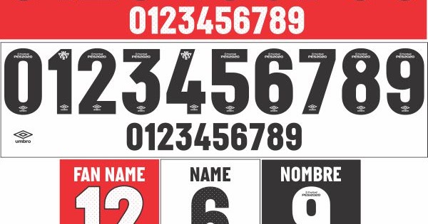 Umbro 2018-2019 font