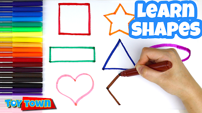 Toy Town: Learn Shapes | Drawing for Kids, Kids Learning Videos ...