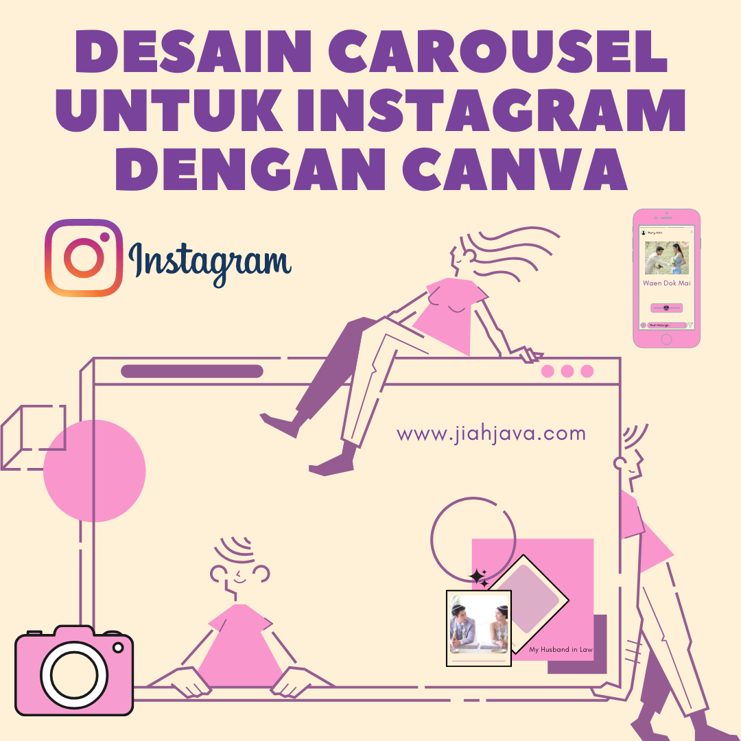 Desain Carousel Untuk Instagram - Gorilla Girl and Rawr