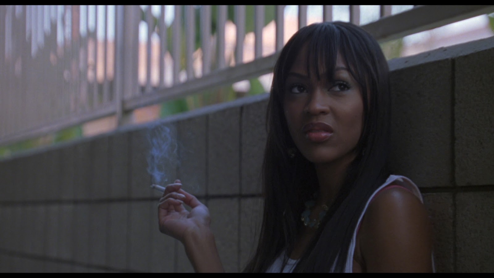 Meagan Good Smoking Cigarettes