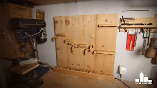 scrap wood city: How to make a DIY woodturning tool rack