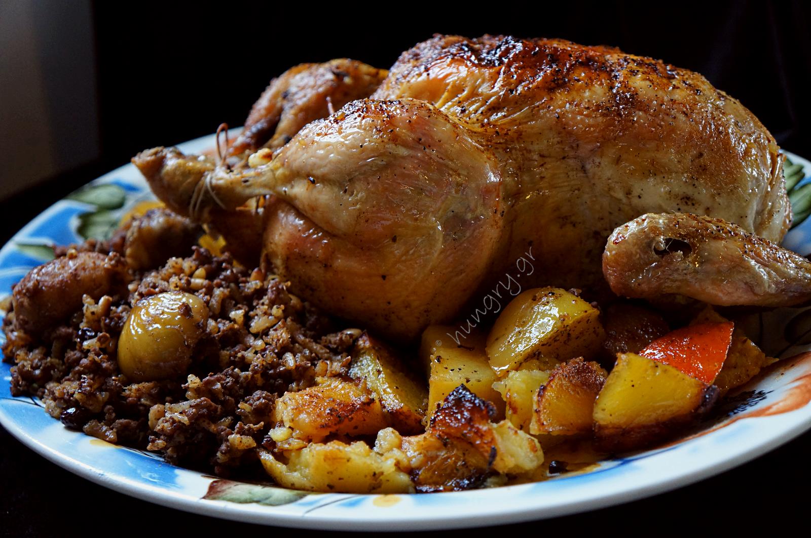 Kitchen Stories: Christmas Chicken with Minced Meat Stuffing