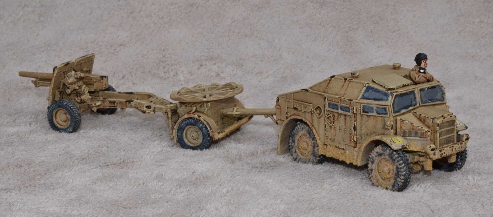 Forward Recon: North Africa: British Morris Quad and 25 pdr gun