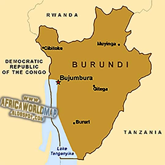 Burundi World Map and Information