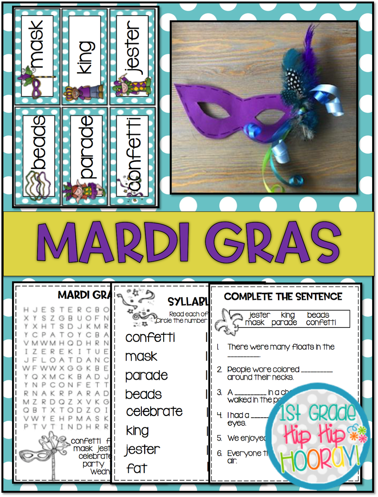 1st Grade Hip Hip Hooray!: Mardi Gras ... February 25th