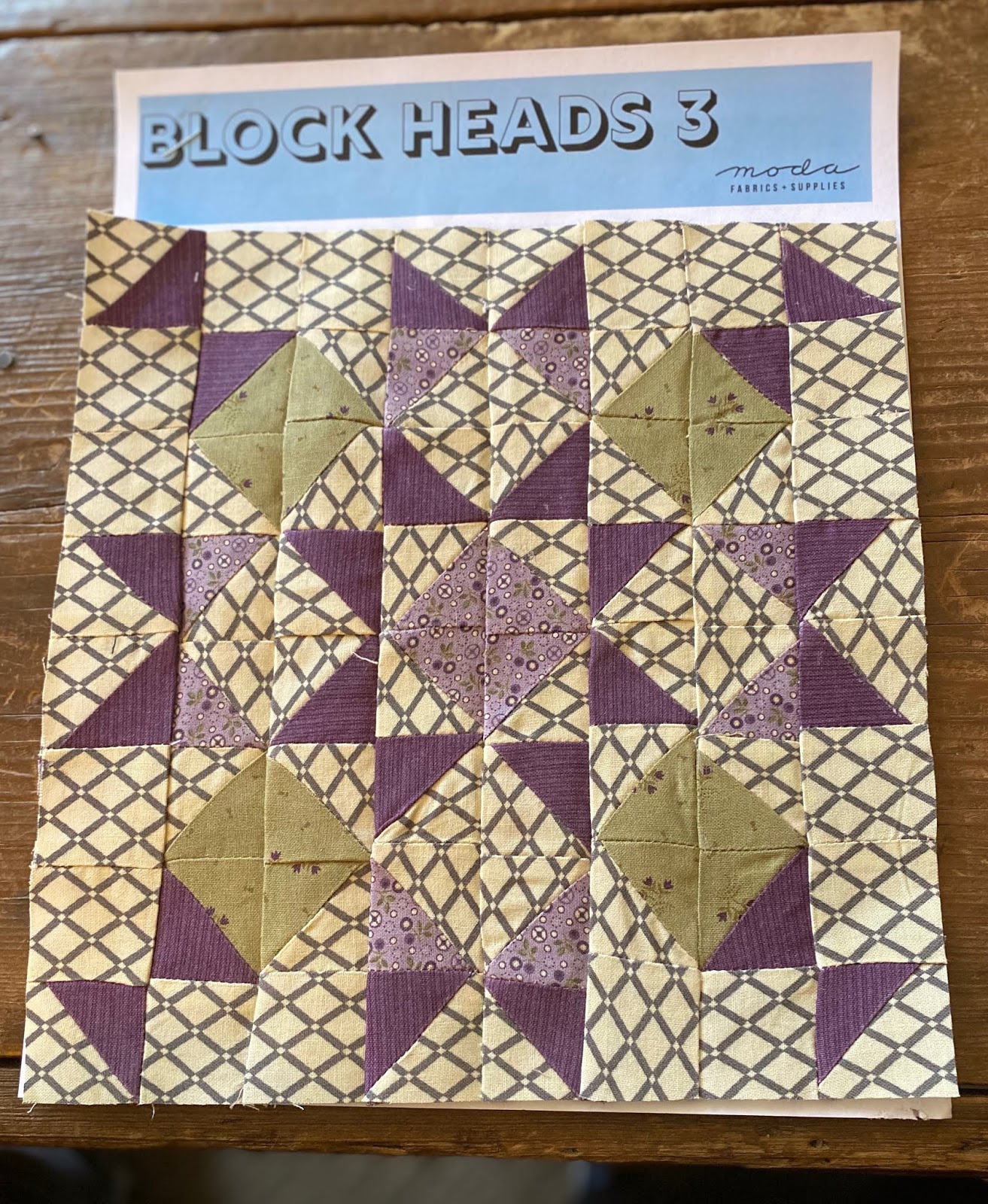 Jan Patek Quilts: Blockheads 3 - Block #12 - Happy April Fools Day