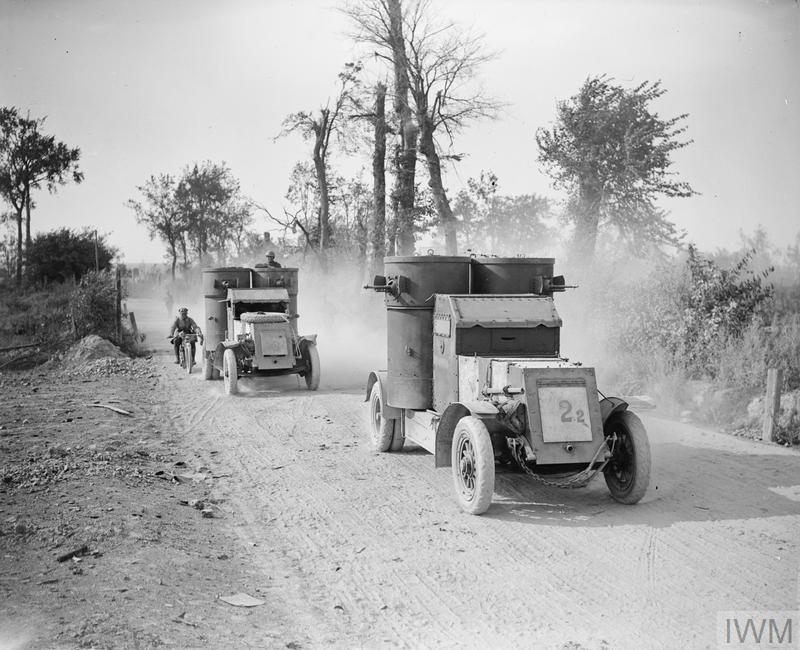 Tehnologia în Primul Război Mondial - Mașini blindate