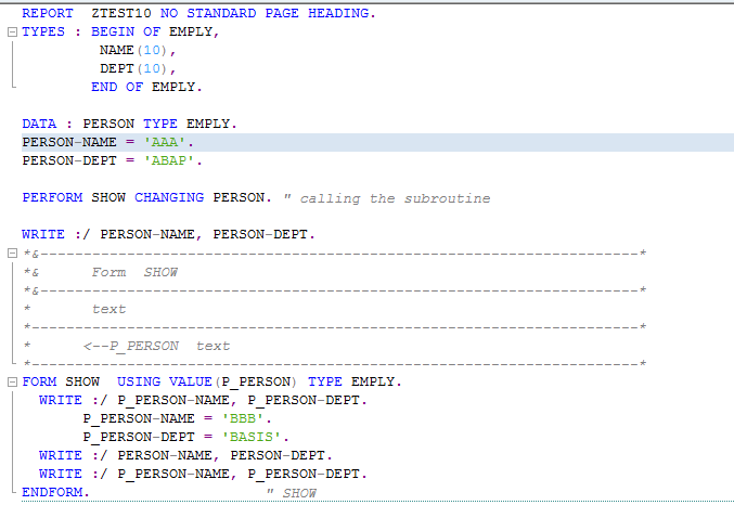 SAP ABAP TECH: Types of pass value with Subroutines & How To Use ...