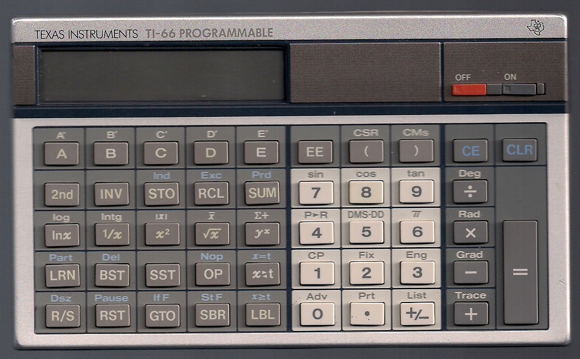 3,1416....DAMICALC: TI-66 PROGRAMMABLE