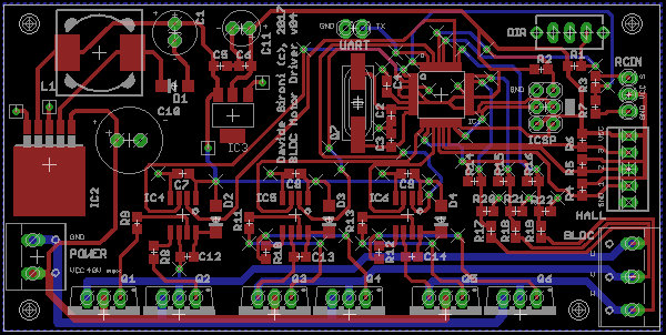 Davide Gironi blog: ATmega BLDC motor driver dev board