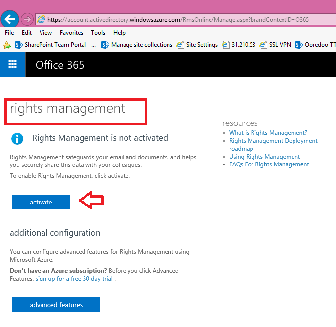 Chanaka's Blog: Enable RMS in SharePoint 2013 Online using Azure RMS
