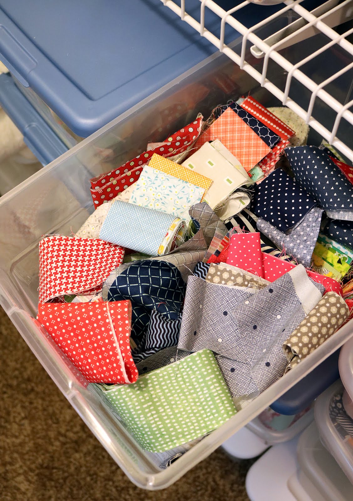 A Bright Corner: Sew Organized Part 3: Fabric and Scraps