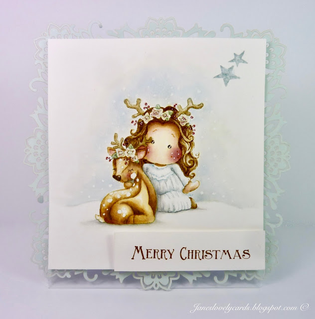 Jane's Lovely Cards : Online Magnolia Day - Reindeer Forest Card