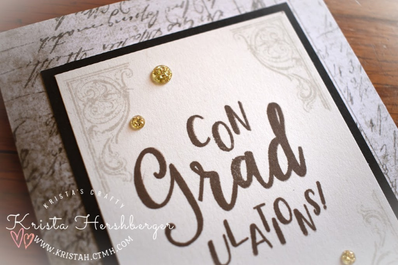 Krista's Crafty Corner: Joyful Stars Blog Hop - Con-GRAD-ulations card