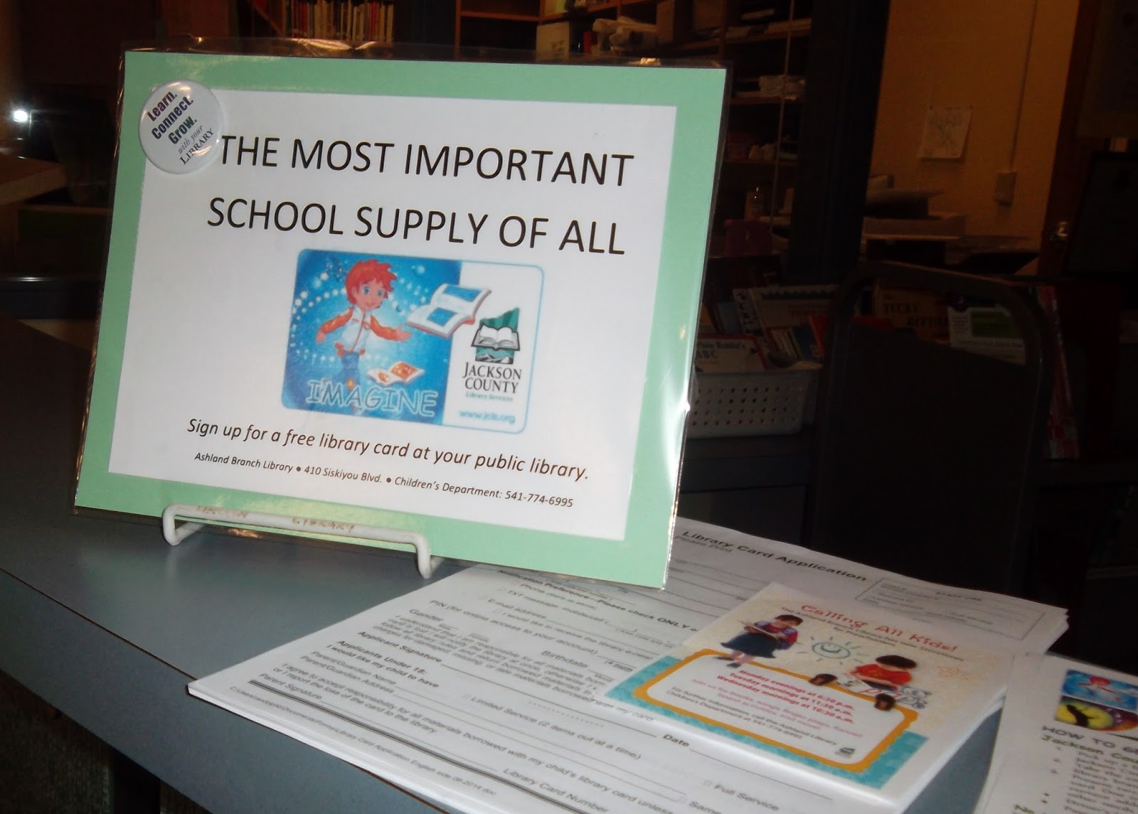 CynthiaParkhill: Library Card Sign-Up Month in Bellview library